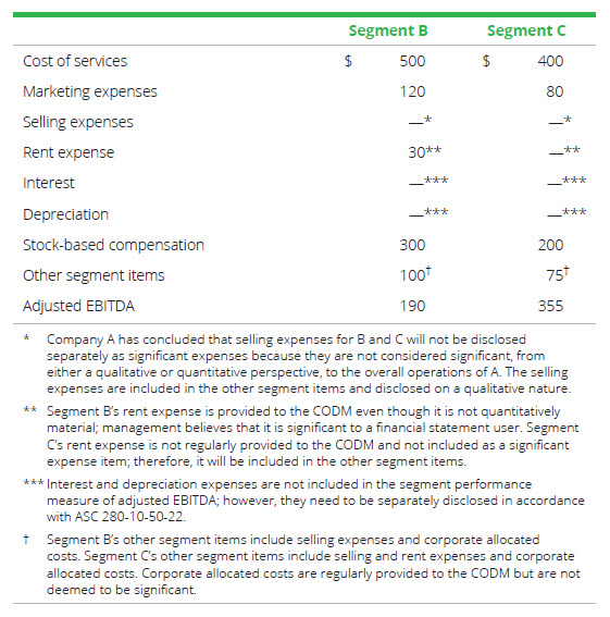 6.2. Significant Segment Expenses | DART – Deloitte Accounting Research ...